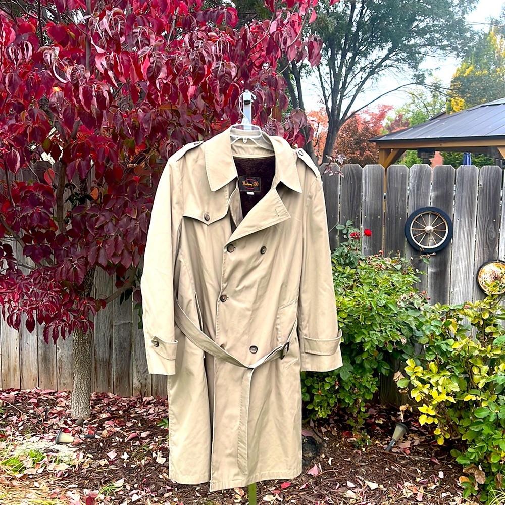 Vintage Botany 500 Weathertopper Trench Coat Sz 42 Re… - Gem